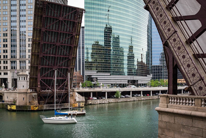 N Franklin St bridge history